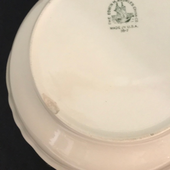 Edwin M. Knowles China Co. | Dining | Antique Knowles Round Covered ...